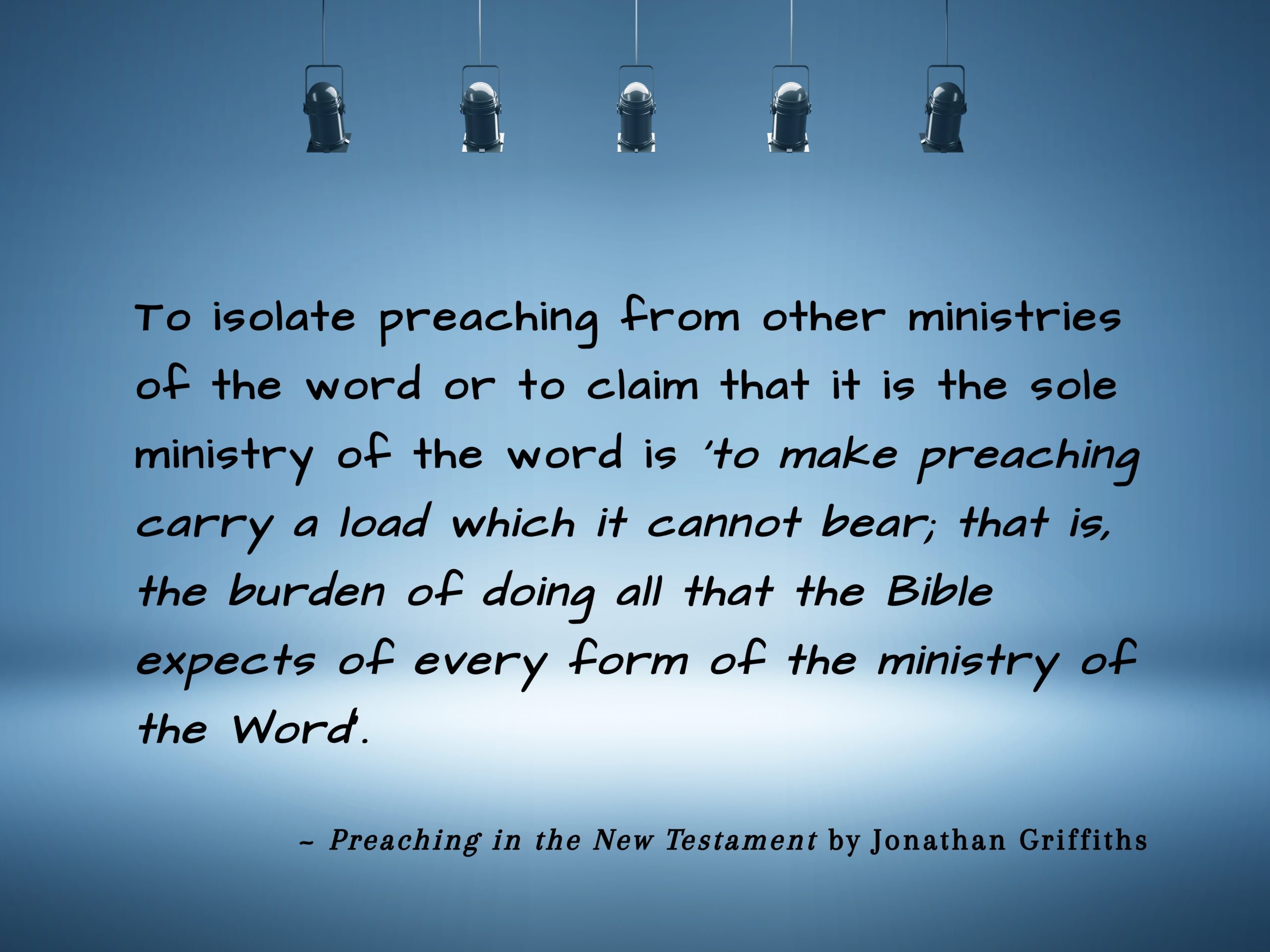 Preaching Is Not Enough - Saint Peter Presbyterian Church